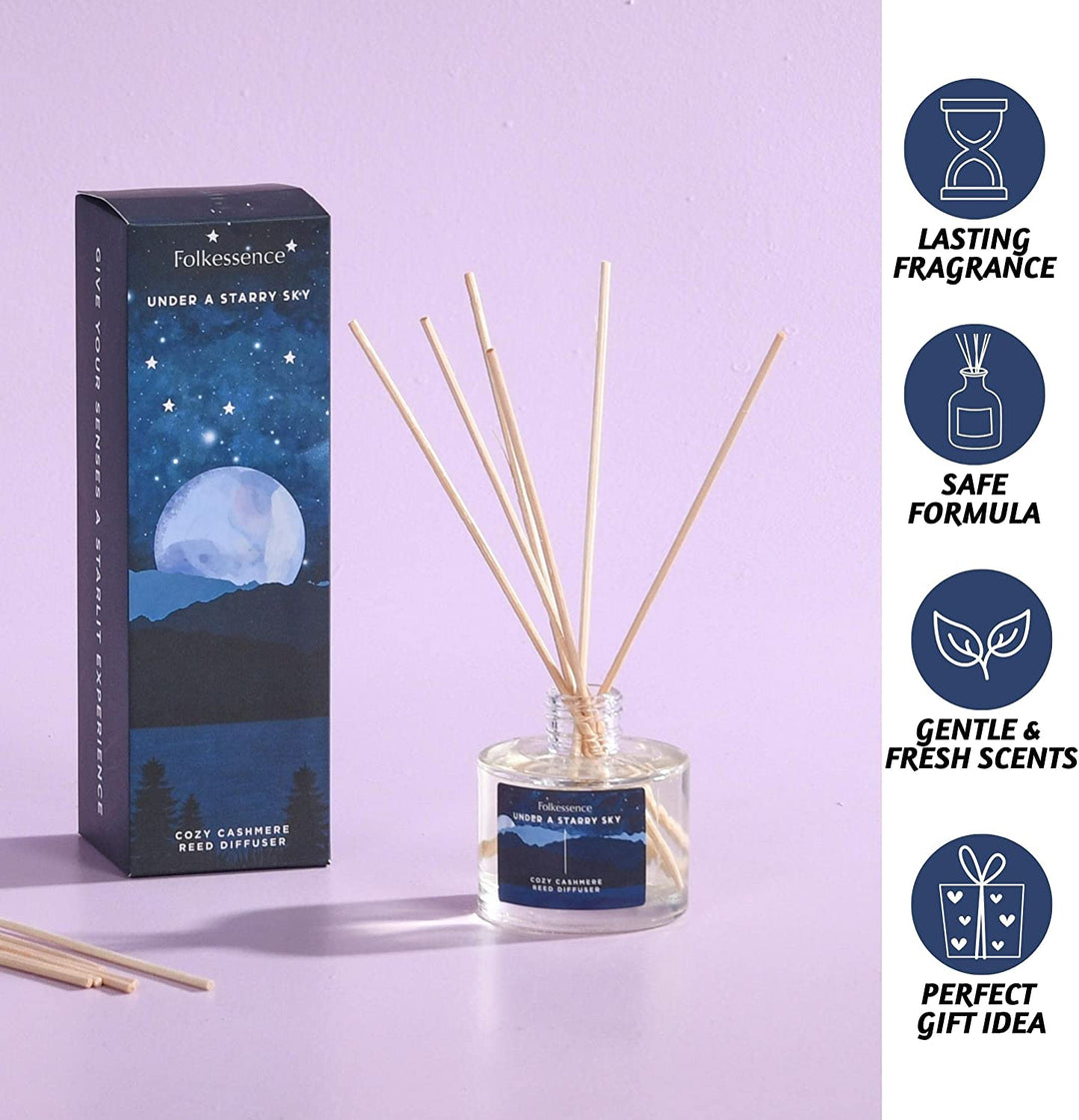 Reed Diffuser Set, 100 ml - Under a Starry Sky, Cozy Cashmere ...